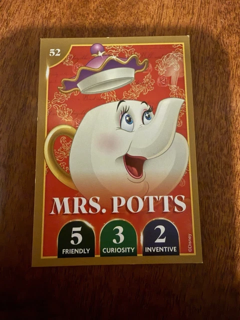 DISNEY CHRISTMAS PARTY 2025 Morrisons Trading Cards Mrs Potts (card 52 ...
