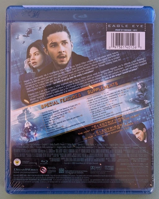 EAGLE EYE (BLU-RAY, 2008, Canadian) $13.20 - PicClick CA
