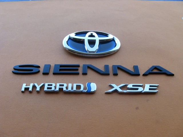2021 2022 21 22 Toyota Sienna Hybrid Xse Rear Emblem Logo Badge Sign ...