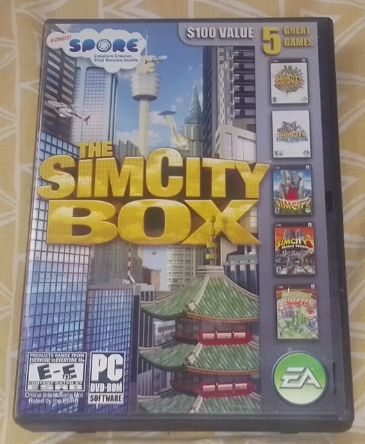 THE SIM CITY Box PC Games. Sim City 4, Sim City Societies plus ...