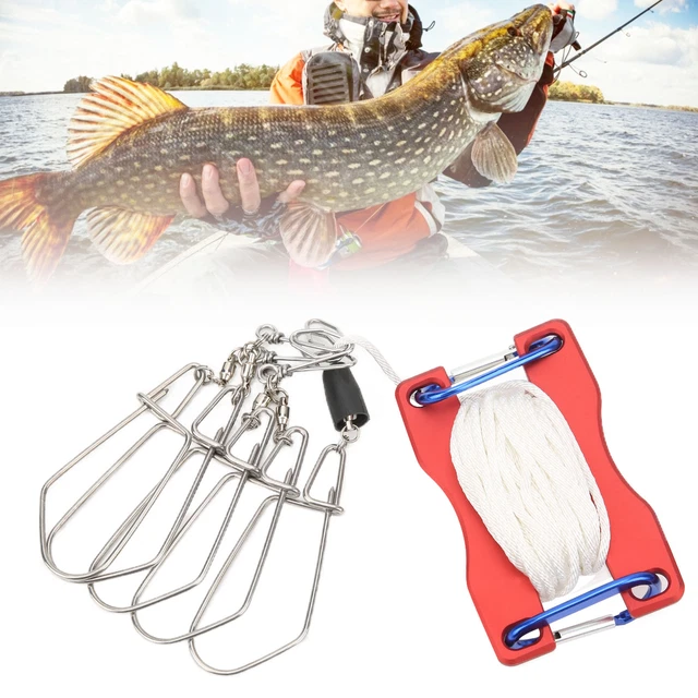 LIVE FISH LOCK Portable Stainless Steel Fish Wire Rope Lock For Big ...