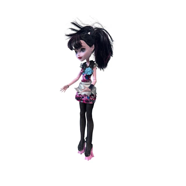 MONSTER HIGH DRACULAURA Ghouls Night Out Doll Mattel Pink Black Vampire ...