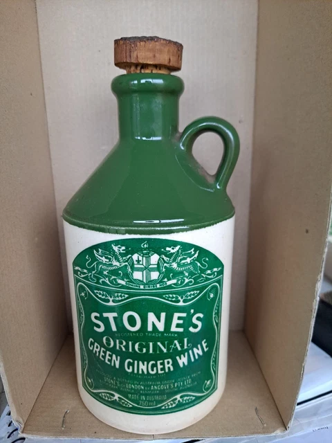 STONE'S GREEN GINGER Wine crock recipe No. 1 Angove's Pty Ltd Australia ...