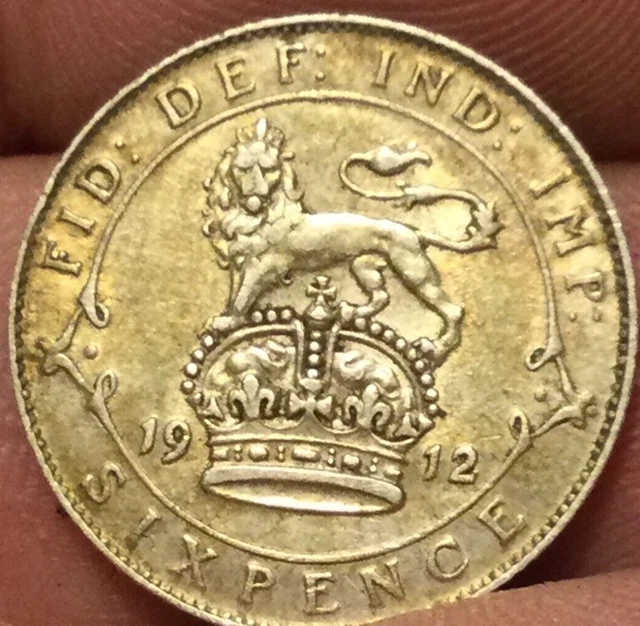 GREAT BRITAIN 1912 Six Pence high grade £13.22 - PicClick UK