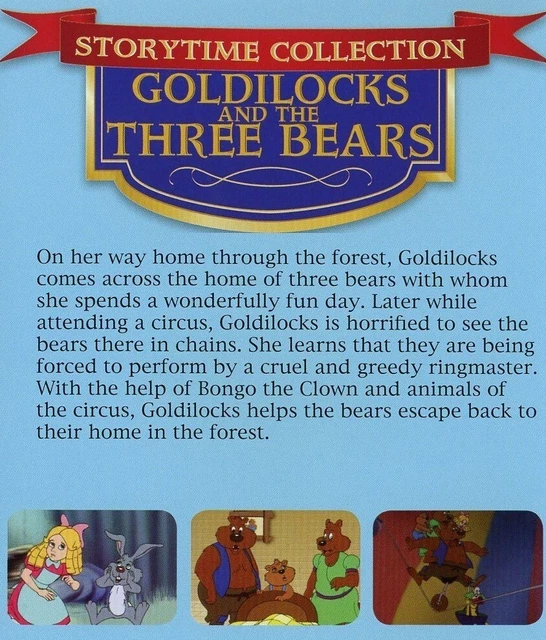 GOLDILOCKS AND THE Three Bears DVD (Region ALL) VGC Storytime ...