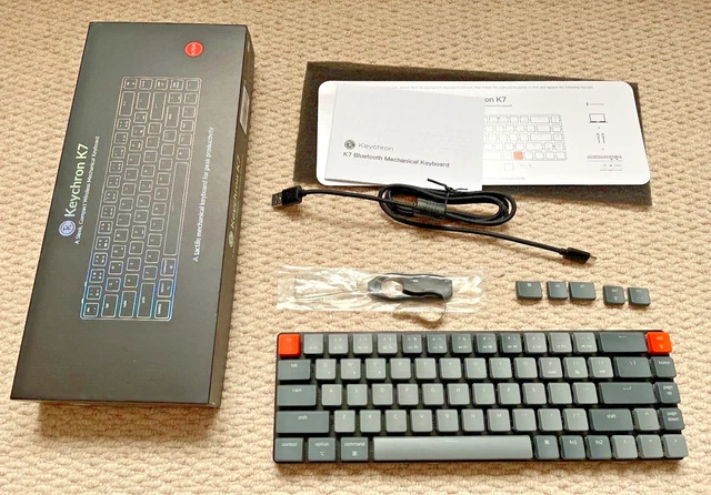 KEYCHRON K7 ULTRA-SLIM Wireless Mechanical Keyboard £75.00 - PicClick UK
