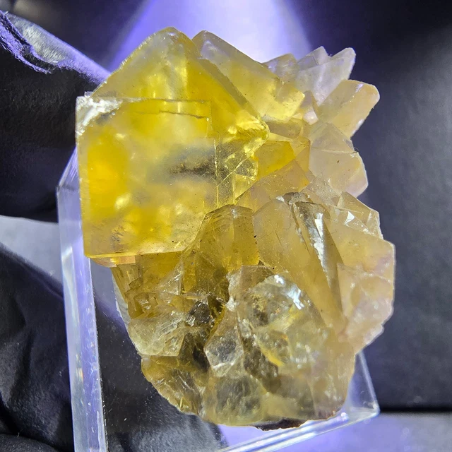 RARE HONEY POCKET Phantom Fluorite XX Cube Grade 31*20*19mm Okorusu ...