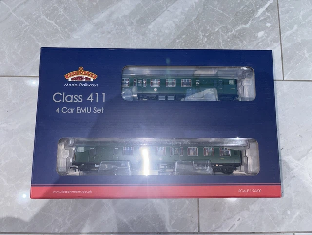 BACHMANN BRANCHLINE CLASS 411 4CEP EMU 4-Car OO BR(SR) Green 31-426B £ ...