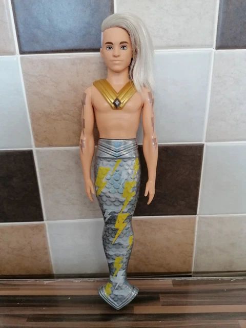 MATTEL BARBIE DOLL ~ Merman Ken with Long Rooted Hair Project Doll £11. ...