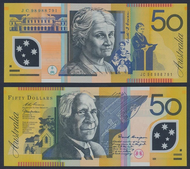 AUSTRALIA $50 MACFARLANE-EVANS Last Prefix JC98 988791. R-518bL cat ...