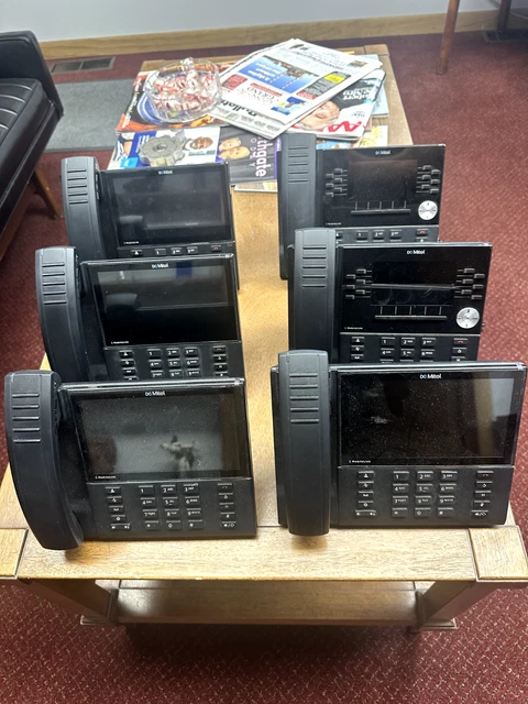 MITEL 6940W GIGABIT Wi-Fi IP Phone with Cordless Handset - Black ...