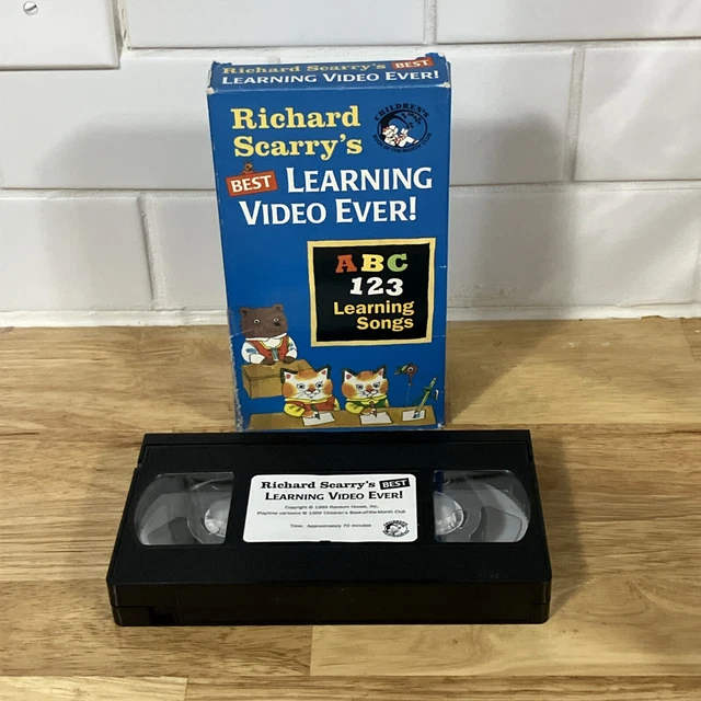 RICHARD SCARRY’S BEST Learning Video Ever VHS 1999 Educational 6 £5.75 ...
