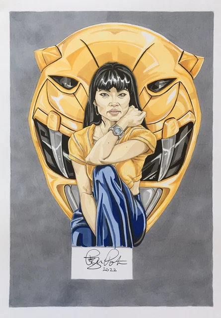 MIGHTY MORPHIN POWER Rangers Trini / Yellow Ranger Original Thuy Trang ...