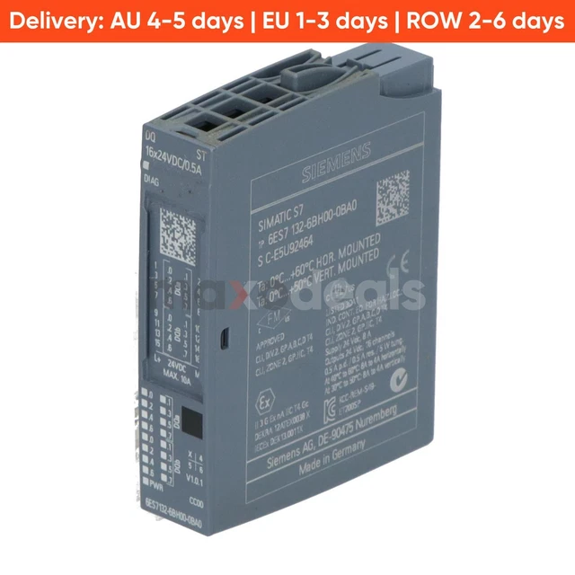 SIEMENS 6ES7132-6BH00-0BA0 SIMATIC ET 200SP Digital Output Module Used ...