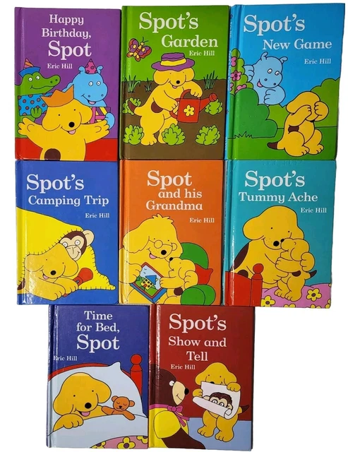 SPOT THE DOG x8 Small Board Books Camping Birthday Garden Bed Show and ...