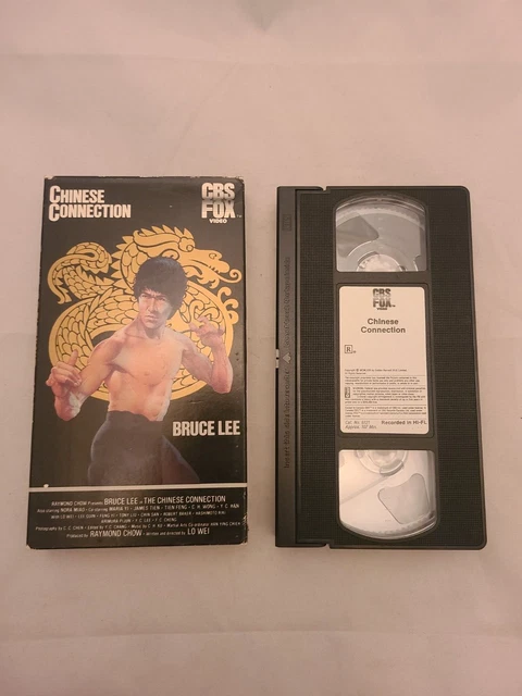 THE CHINESE CONNECTION (VHS) CBS Fox Video, Bruce Lee, Lo Wei, Martial ...