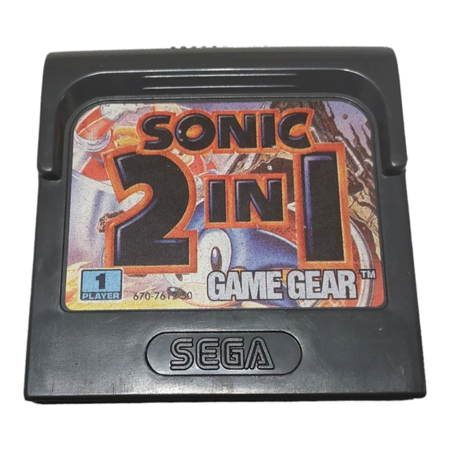 SONIC 2 IN 1 Genuine Cartridge Game for Sega Game Gear EUR 64,99 ...