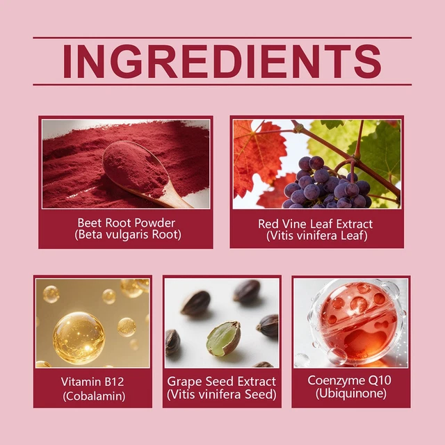 SUPER BEETROOT GUMMIES Beets + CoQ10 + Grape Seed Extract, Beets Chews ...