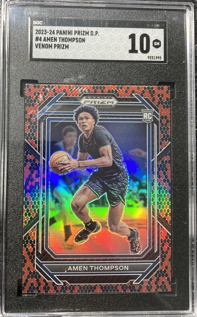 2023-24 PRIZM DRAFT Picks Amen Thompson Venom Prizm SGC 10! Raro!!! #4 ...