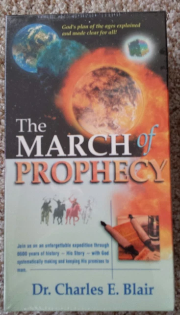 THE MARCH OF Prophecy VHS Video Set Dr. Charles E. Blair Set of 2 From ...