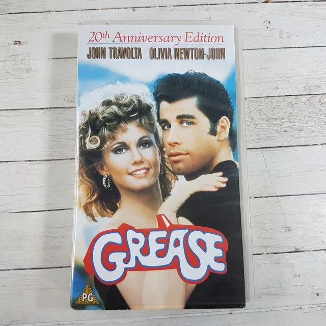 GREASE 20TH ANNIVERSARY Edition VHS 1998 John Travolta Olivia Newton ...