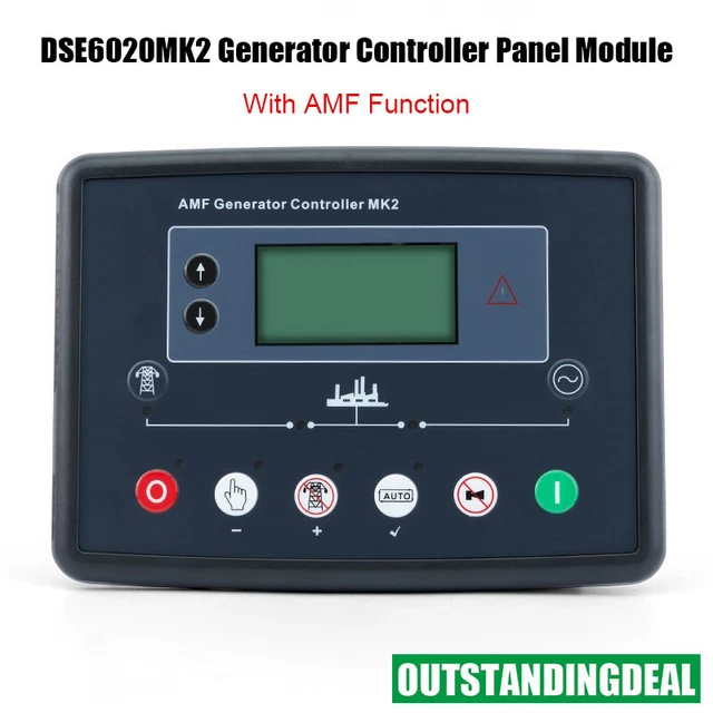 MAXGEEK DSE6020MK2 GENERATOR Controller Genset Control Panel Module LCD ...