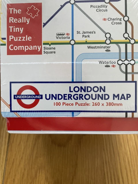 LONDON UNDERGROUND TUBE Map 100 Piece Jigsaw Puzzle (26x38 cm) [2016 ...