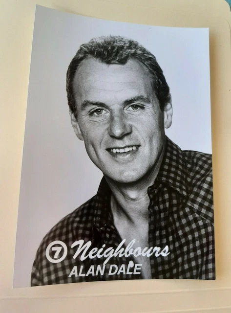 ALAN DALE NEIGHBOURS TV Fan Card Photo 1980s Jiml Robinson Channel 7 ...