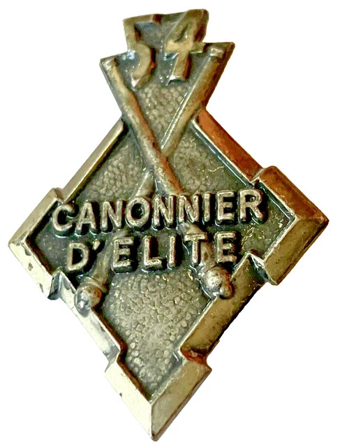 MILITARY ARTILLERY BADGE: ""Elite Gunner Of 54° Ra"" Dragon Paris 1 Ep ...