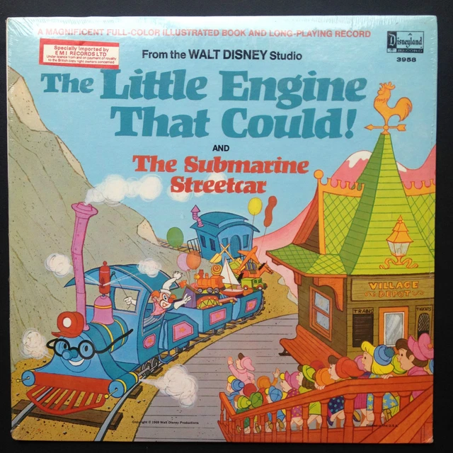 DISNEY STUDIO LITTLE ENGINE THAT COULD Kids Storyteller LP +Submarine ...