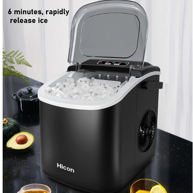PORTABLE AUTOMATIC ICE Maker Machine 220V 95W Self-Cleaning W/UV ...