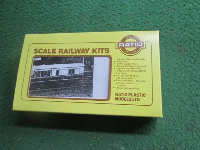 RATIO 613 GWR 4 Wheel Brake Third Coach Kit (Oo/Ho Gauge) Unmade Lot ...