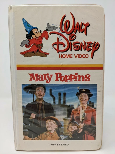 WALT DISNEY HOME Video VHS Mary Poppins Julie Andrews RARE Original ...