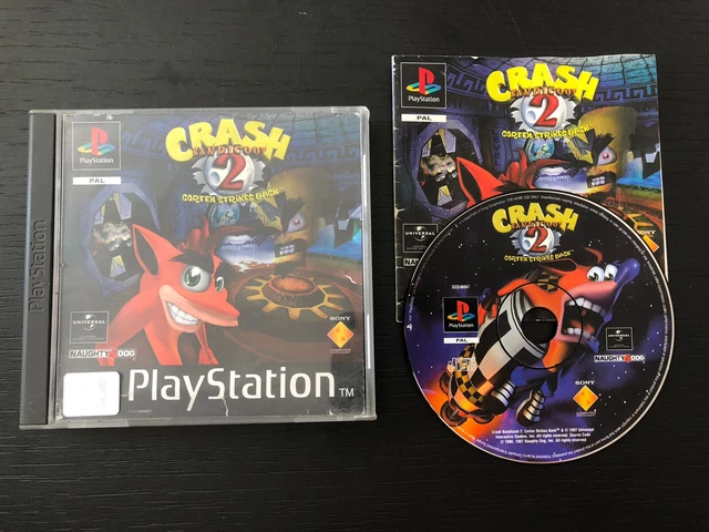 PS1 CRASH BANDICOOT 2: Cortex Strikes Back Black lable Sony Ps One ...