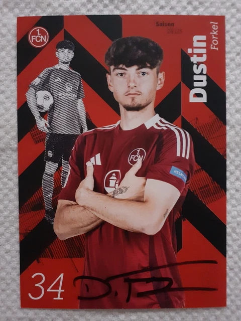 AUTOGRAMMKARTE DUSTIN FORKEL 1. FC Nürnberg Saison 2024/2025 EUR 1,00 ...