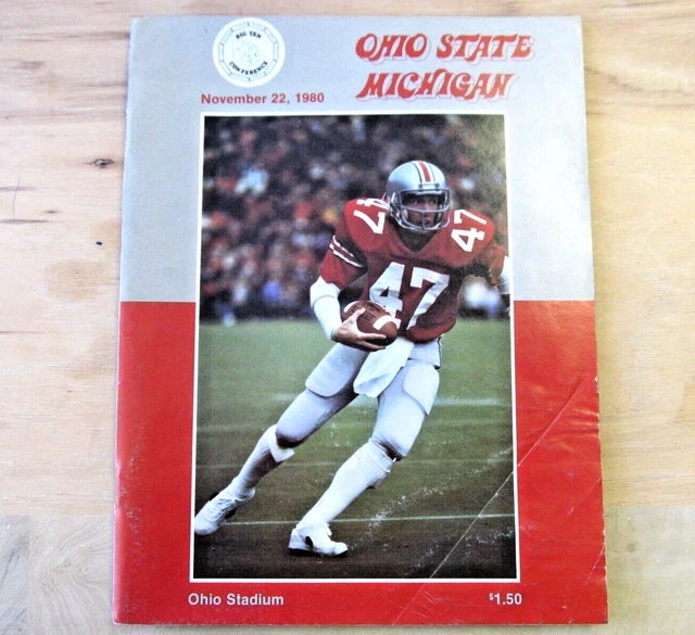 PROGRAMME DE FOOTBALL vintage Ohio State vs Michigan 22/11/1980 EUR 14 ...