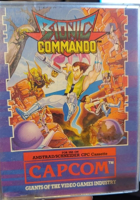 BIONIC COMMANDO (CAPCOM 1987) Schneider cassetta CPC (nastro, scatola, manuale) funziona EUR 24 ...