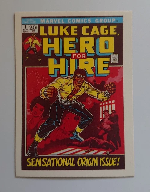 1984 MARVEL CARD FTCC - First Issue Comic Cover #24 - Luke Cage - Hero ...