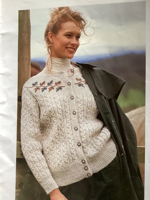 VINTAGE CLECKHEATON KNITTING Pattern Book 418 Country Naturals 8 Ply $6 ...