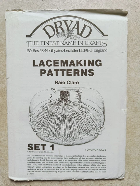 DRYAD THE FINEST Name In Crafts Lace Making Patterns Raie ClareTorchon ...
