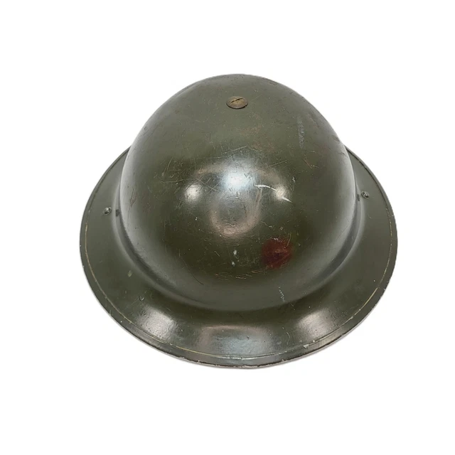 ORIGINAL WW2 CANADA Army Military Brodie Helmet G.SW. AH MKT 1942 W ...