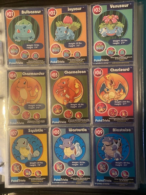 1999 ORIGINAL 151 Pokemon Cards Complete Set Burger King Pokétrivia ...