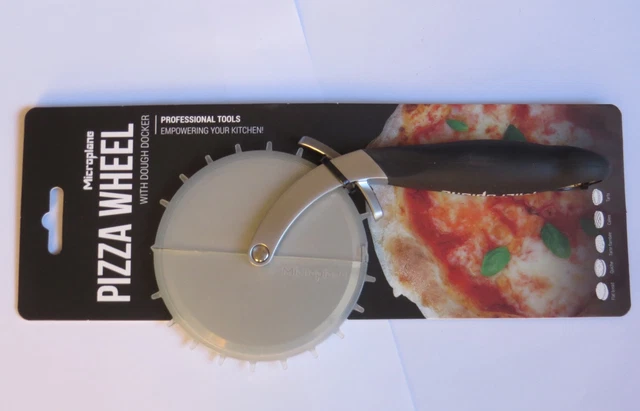 MICROPLANE - PROFESSIONAL Xl Pizza Cutter Wheel With Dough Docker ...