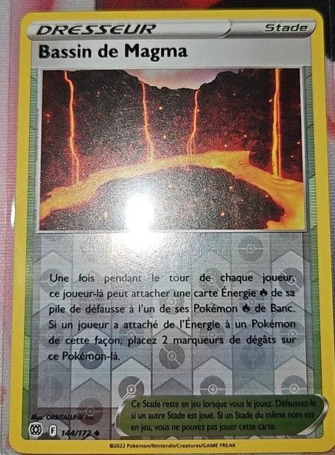 CARTE POKEMON DRESSEUR Bassin De Magma Reverse 144/172 Eb09 Nm Fr EUR 2 ...