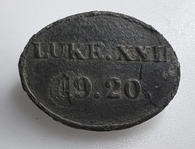 ANTIQUE SCOTTISH COMMUNION Token Evie & Rendall Orkney Isles BZ2455 $67 ...