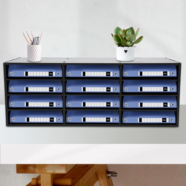 LITERATURE ORGANIZER MAILBOX Countertop Storage Cabinet Mail Sorter ...