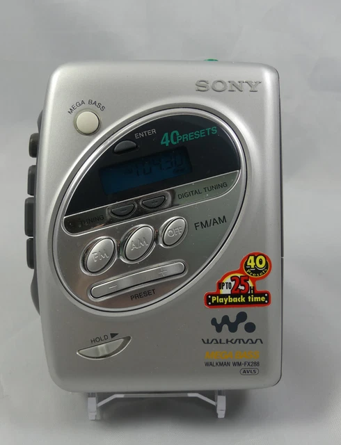SONY WALKMAN WM-FX288 - Portable Cassette Player/AM-FM Radio - Tested ...