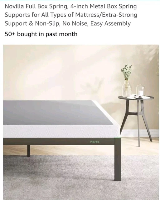FULL SIZE 4 inch Smart Box Spring/ Bed Frame Full Size NEW $60.00 ...