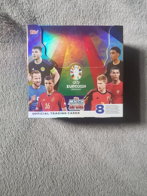 TOPPS MATCH ATTAX UEFA EURO 2024 Trading Cards Collection. FULL BOX 36 ...
