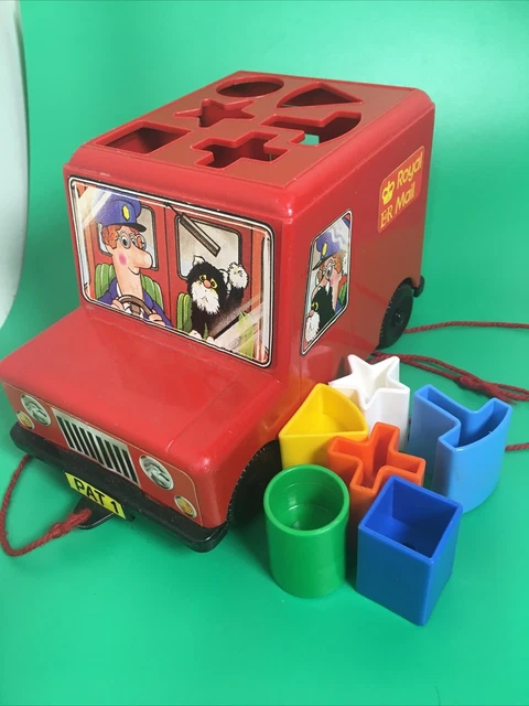 VINTAGE POSTMAN PAT Shape Sorter Van By Merit 80's COMPLETE VGC Made In ...